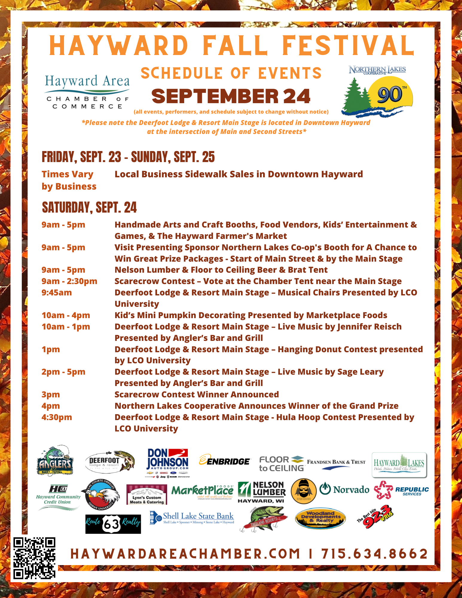 Fall Festival Presented by Northern Lakes Cooperative - Hayward Area ...